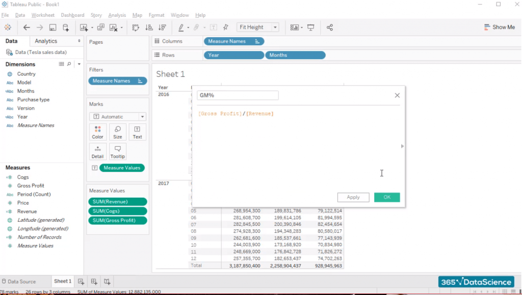 How To Display Totals In Tableau 365 Data Science